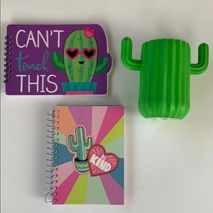 Office | Cactus Stationary Notebook Bundle | Poshmark